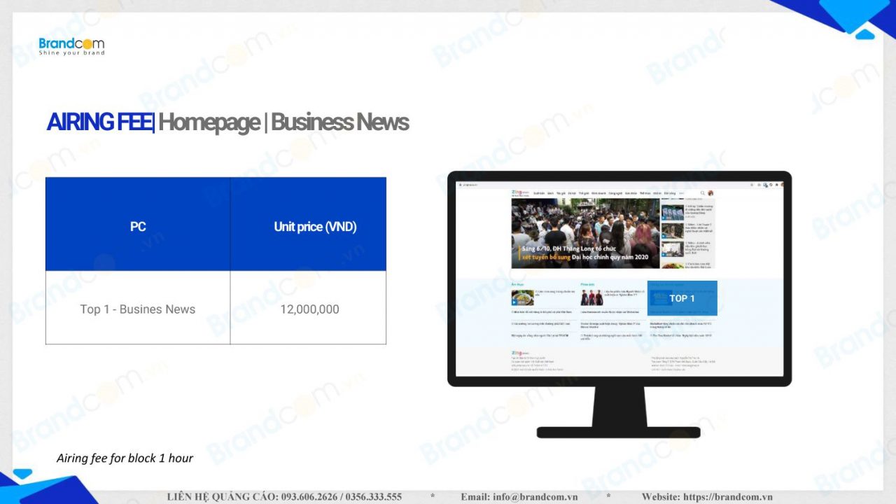 Bảng giá đăng bài PR trên báo điện tử Zing.vn 2023