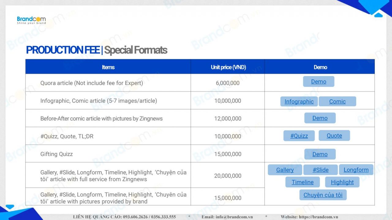 Bảng giá đăng bài PR trên báo điện tử Zing.vn 2023