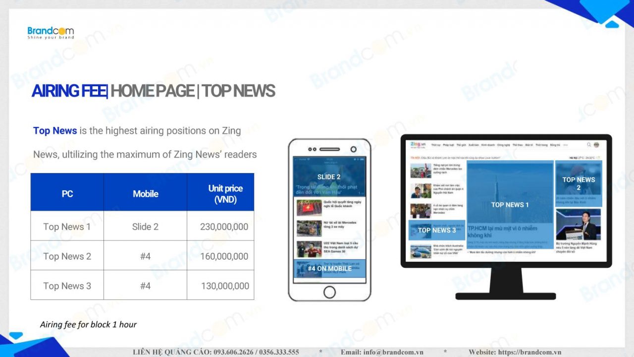 Bảng giá đăng bài PR trên báo điện tử Zing.vn 2023